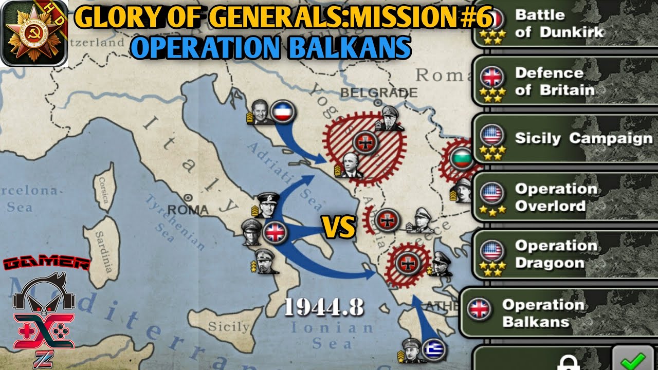 GLORY OF GENERALS:MISSION#6 OPERATION BALKANS - YouTube