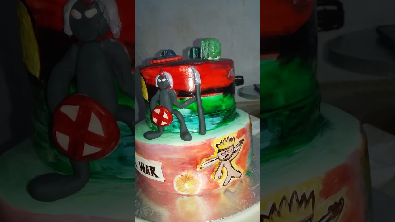 Stick Wars Cake design - YouTube