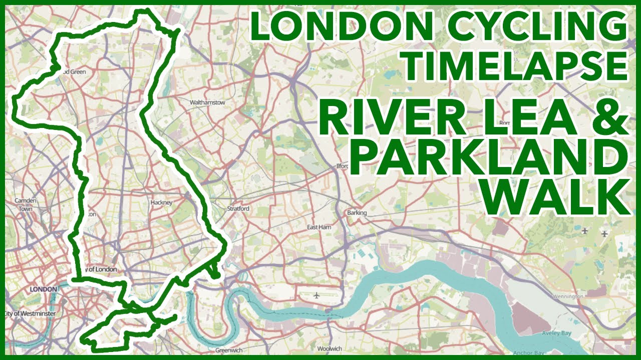River Lea & Parkland Walk - London Cycling Timelapse - YouTube