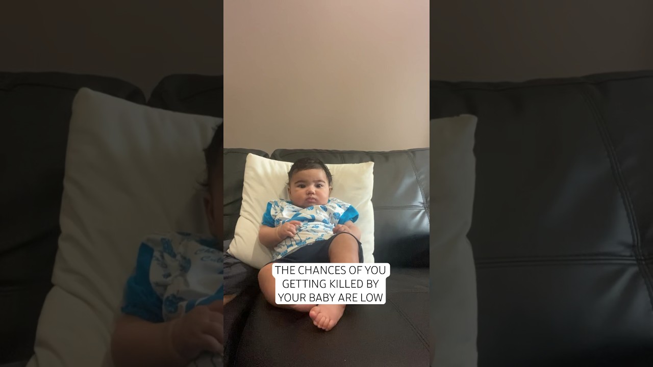 The chances of getting killed by your baby @Shrads #funnybaby #cutebaby ...