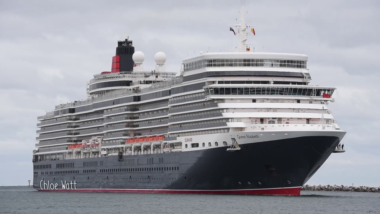 Queen Elizabeth Cruise Ship sailing into Outer Harbor, Adelaide - YouTube