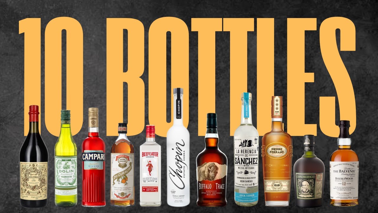 The 10 ESSENTIAL Bottles for Classic Cocktails | Build the Ultimate ...