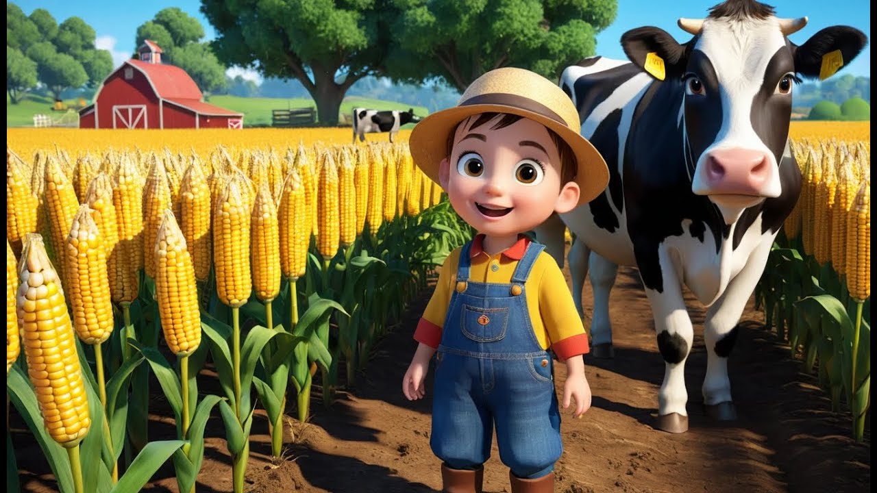 The Cows in the Cornfield Rhyme Song | Popular Nursery Rhyme & Lyrics ...