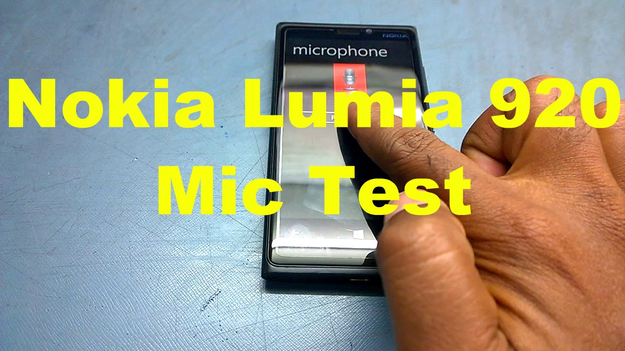 Nokia Lumia 920 Mic Test - YouTube