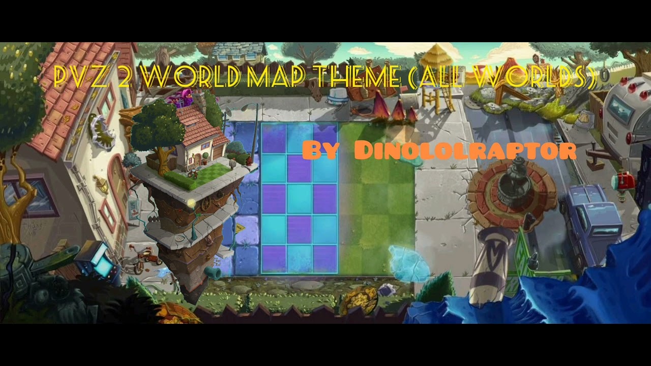 PvZ 2 World Map All Worlds - Extended Version (By @dinololraptor1304 ...