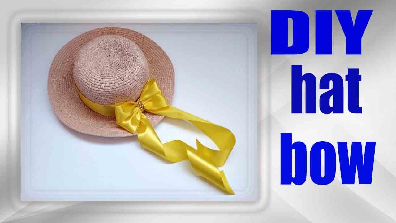 The idea of decorating a hat with your own hands for the summer with a ...
