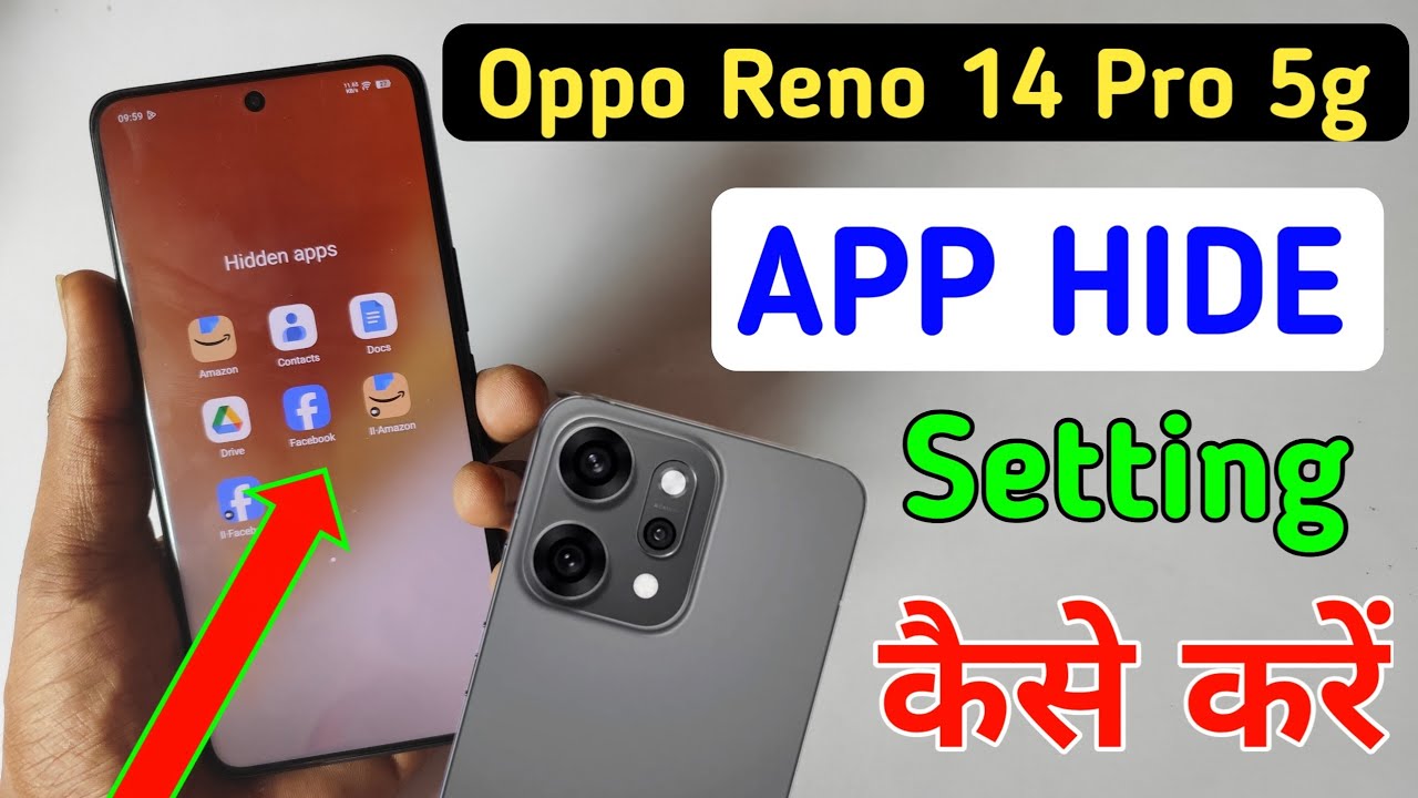 How to hide apps in Oppo reno 14 pro 5g /Oppo reno 14 pro me app hide ...