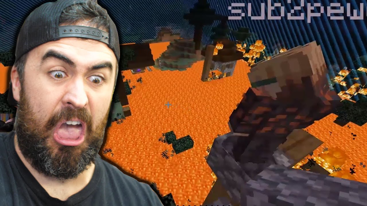 The Floor is Lava in Minecraft w/Pewdiepie - YouTube