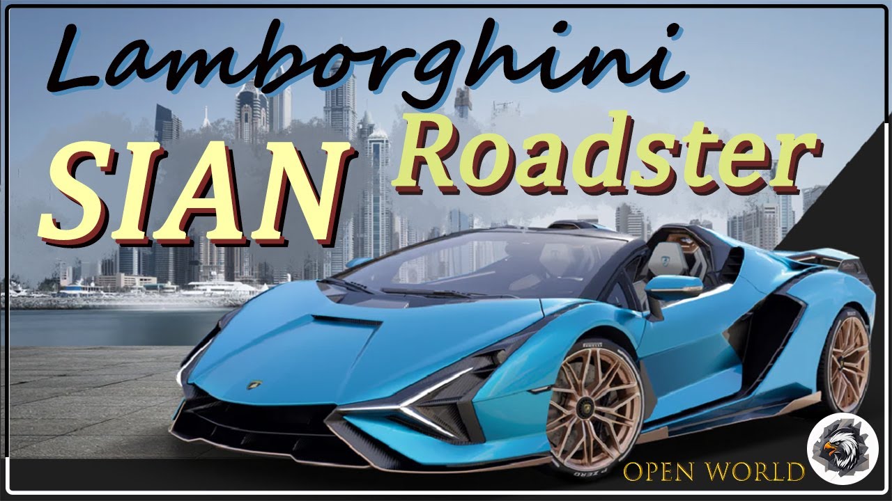 LAMBORGHINI Sian Roadster .New V12 Engine - YouTube
