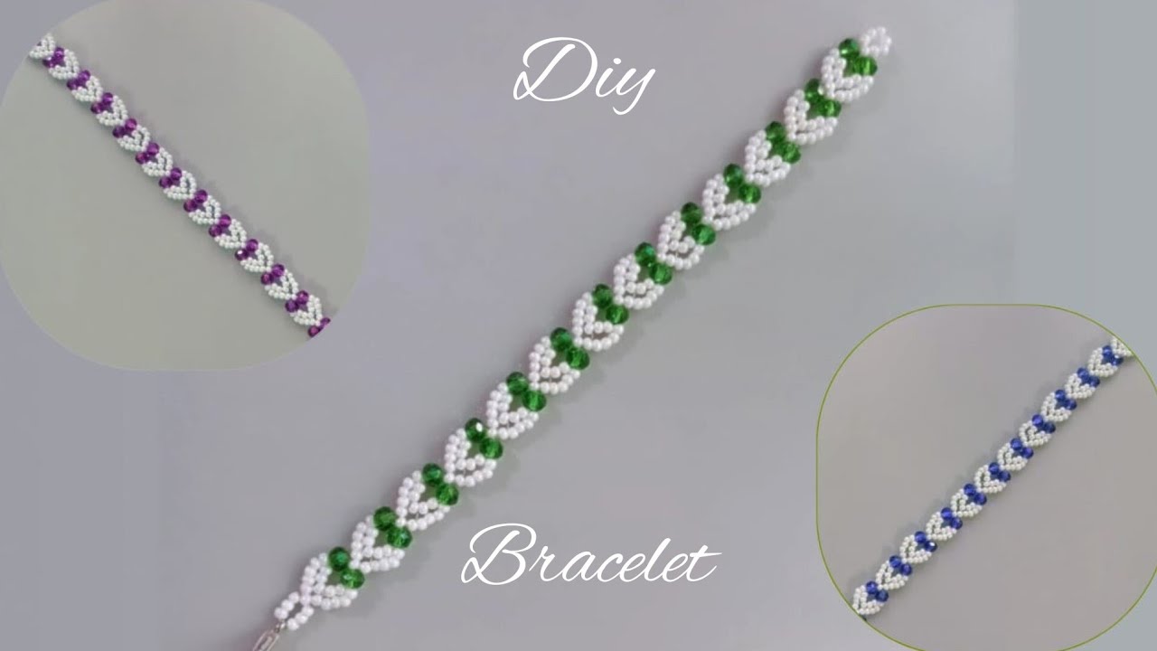 How to make bracelet/Easy DIY bracelet/Beading tutorial for beginners # ...