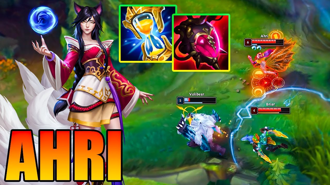 14 Kills Ahri Guide Build Combo Mid Lane Gameplay lol !! Top Rank 1 ...