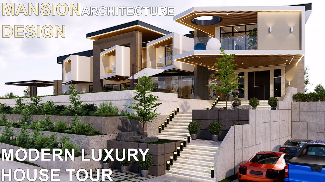 MANSION ARCHITECTURE DESIGN | MODERN LUXURY HOUSE TOUR - YouTube
