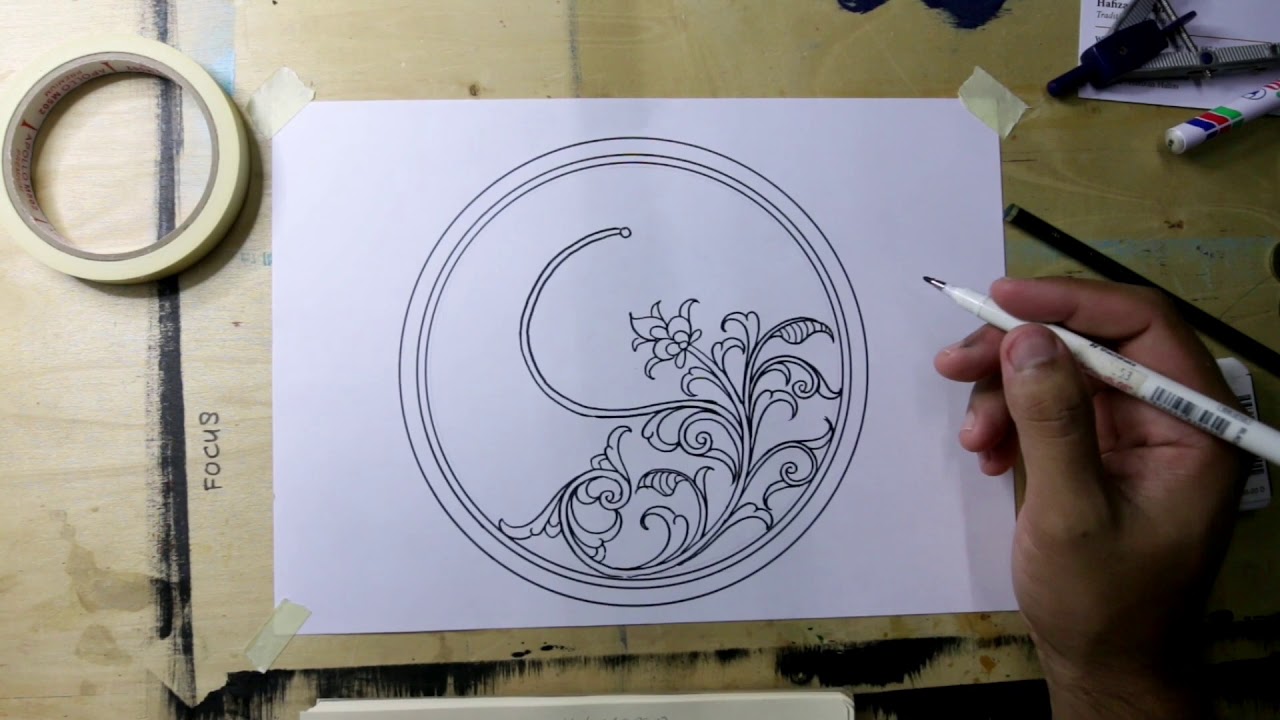 Ornaments Drawing : Daily Practice - YouTube