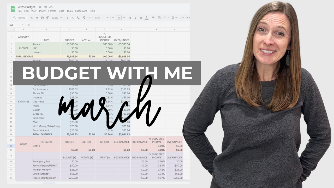 March Household Budget [Family of 7 Budget Reveal] - YouTube