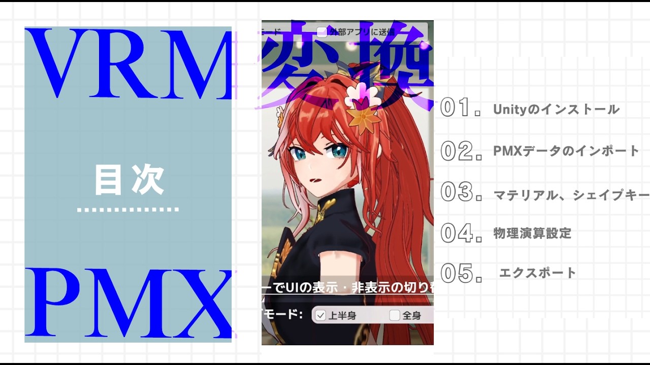 【MMD→3Dアバター 】PMX → VRM変換方法【解説】 - YouTube