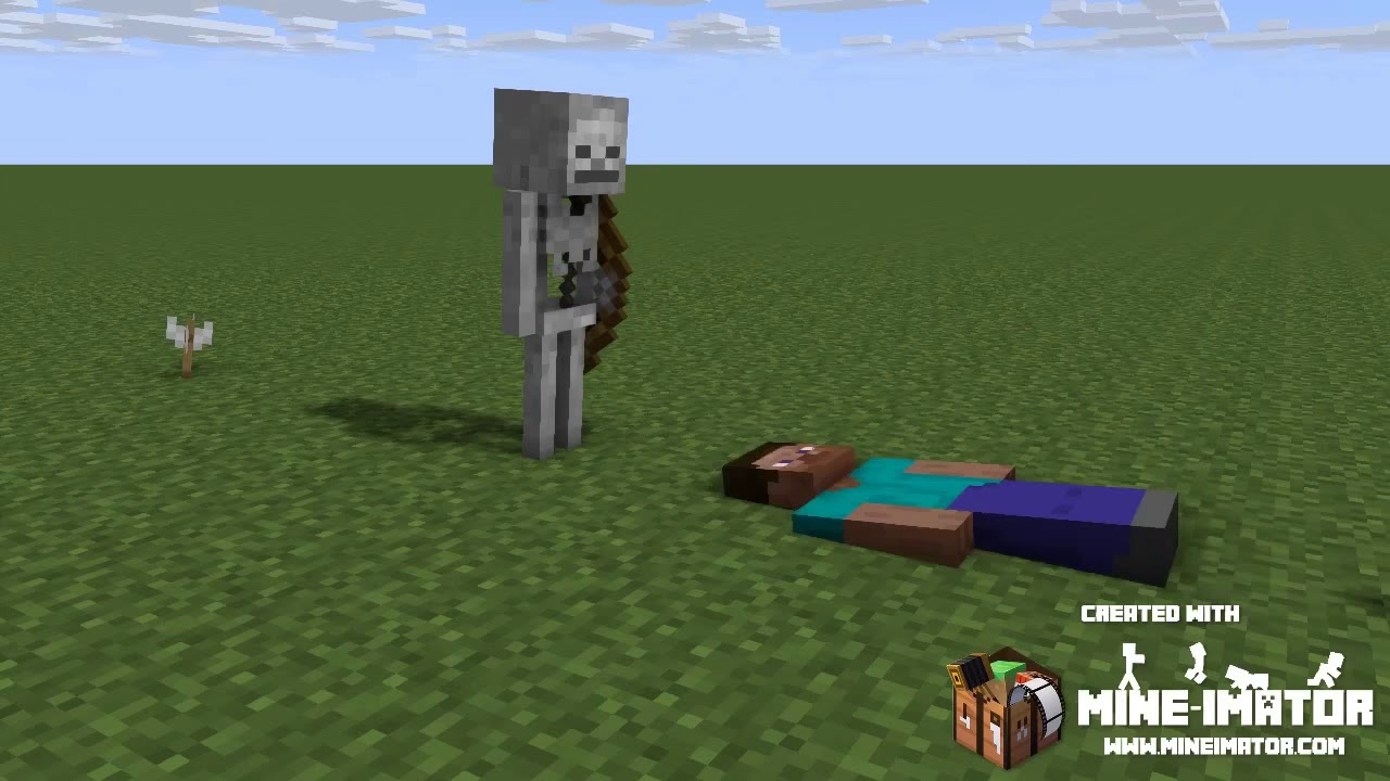 Dying Then Turning Into A Skeleton (Minecraft Animation) - YouTube