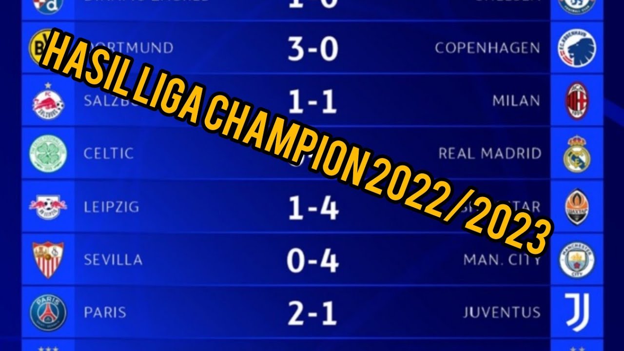 Hasil Liga Campion - Perumperindo.co.id