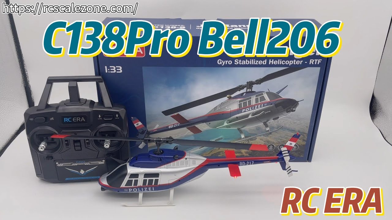 A helicopter perfect for enthusiasts: RC ERA C138 Pro Bell 206 - YouTube