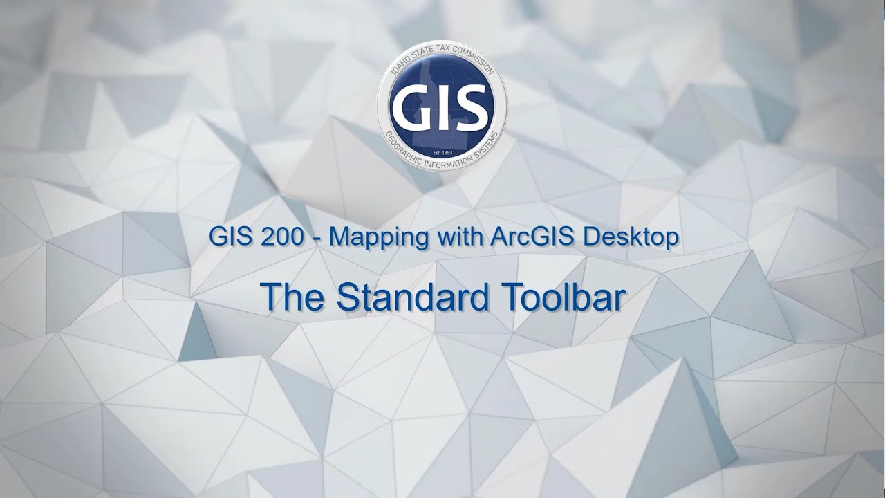 GIS 200 - The Standard Toolbar - YouTube
