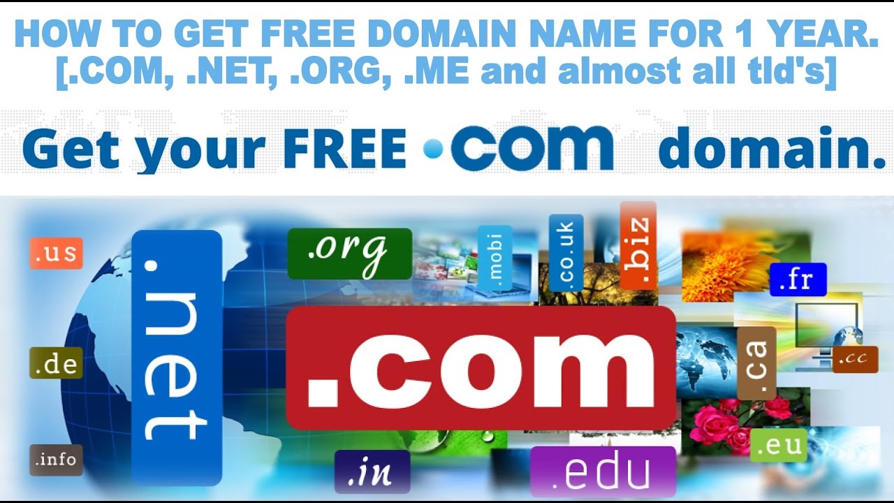 How to Get free domain .com .net .one .org .tv etc (Si te Marrim Domain ...