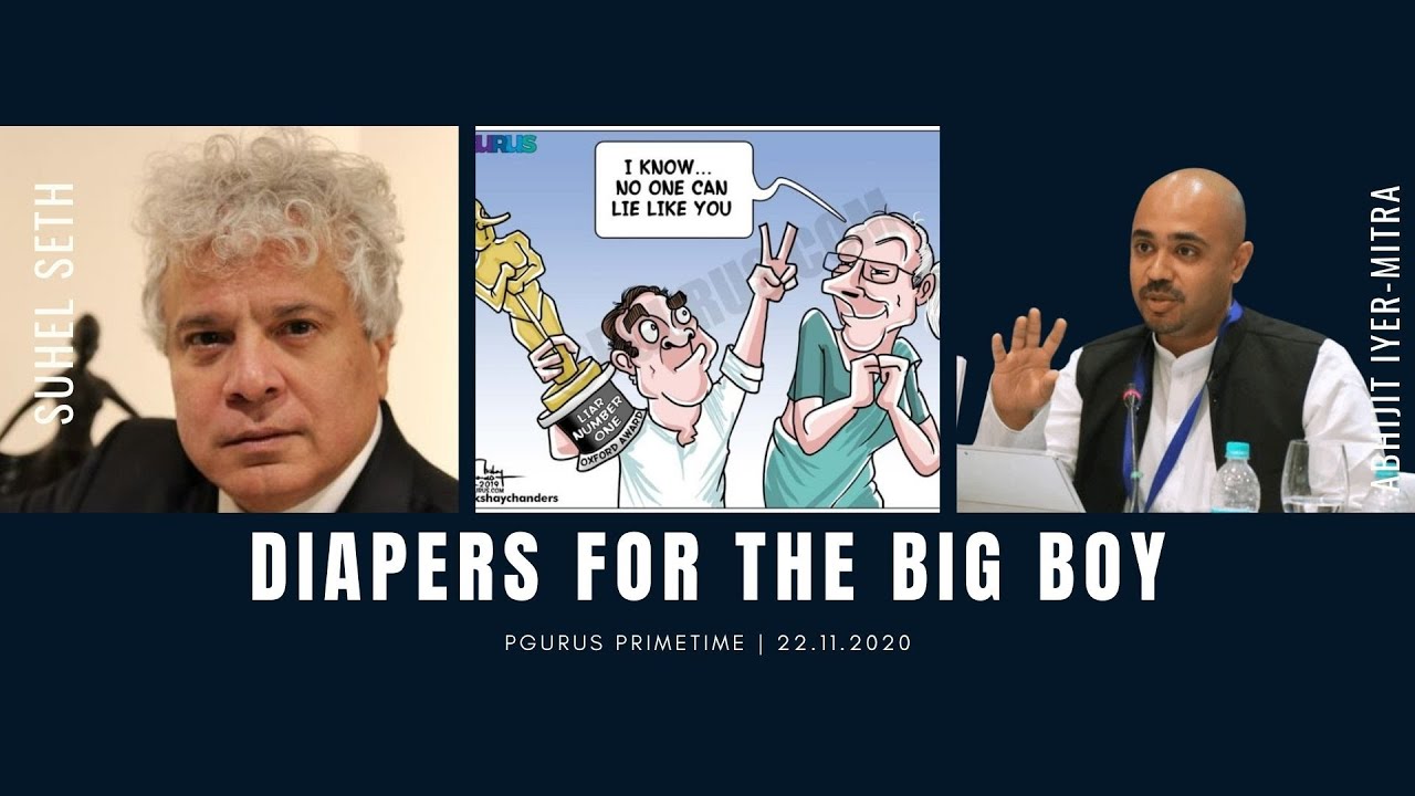 #PGurusPrimeTime Abhijit Iyer-Mitra hosts Suhel Seth on Diapers for Big ...