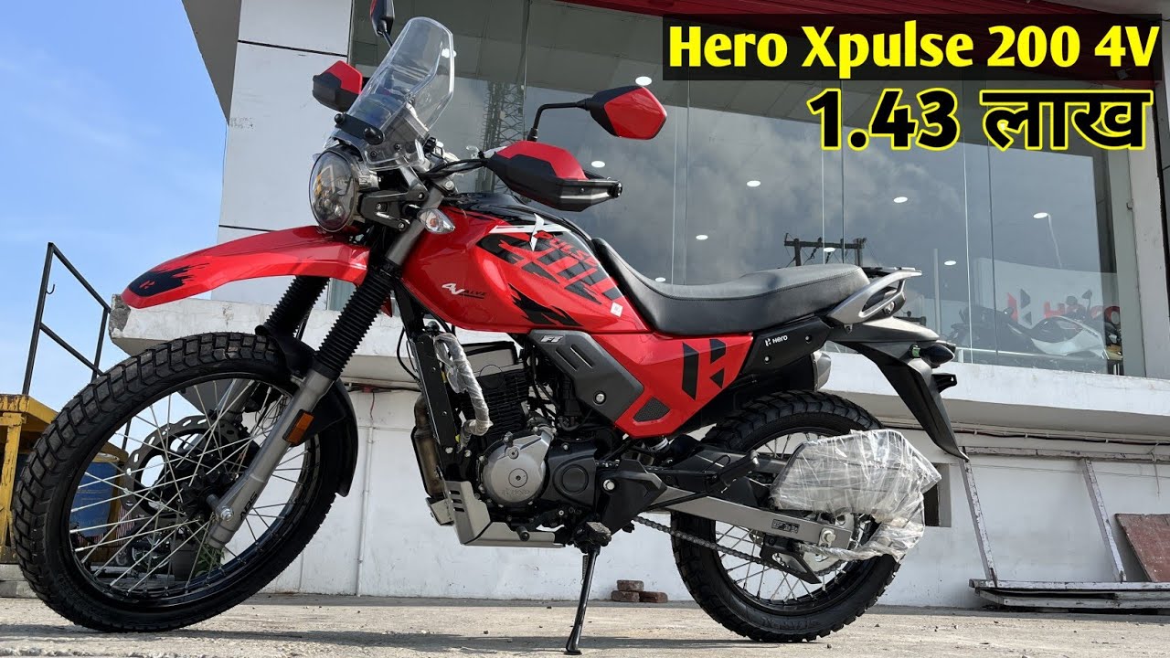 Affordable Adventure Bike 2023 Hero Xpulse 200 4V|New Hero Xpulse 200 4V Features Onroad ...