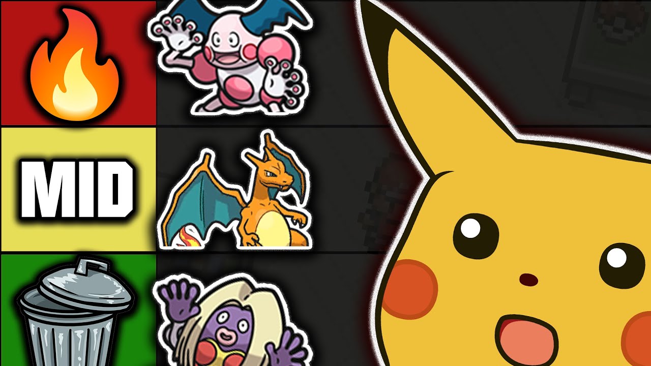 Ranking ALL Kanto Pokemon Designs - Tier List - YouTube