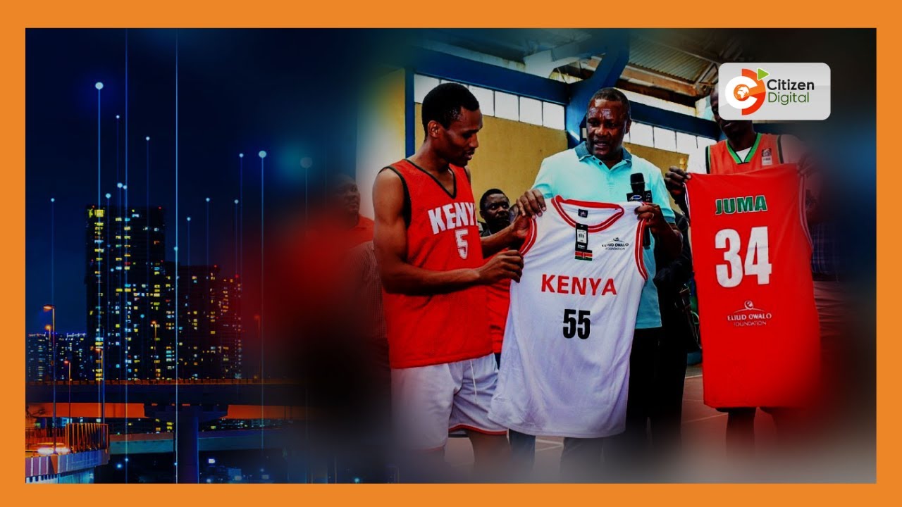 Kenya Men's National Basketball team, the Morans receives two sets of ...