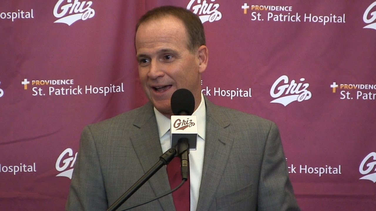 Montana head football coach Bob Stitt introduced at press conference ...