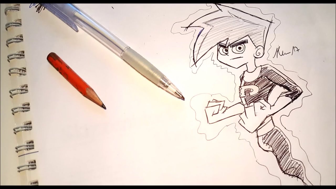 How I draw Danny Phantom - YouTube