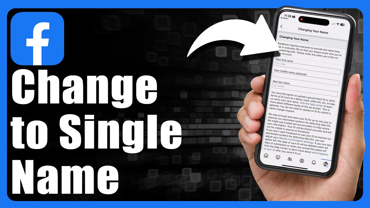 How To Change Facebook Name To Single Name - YouTube