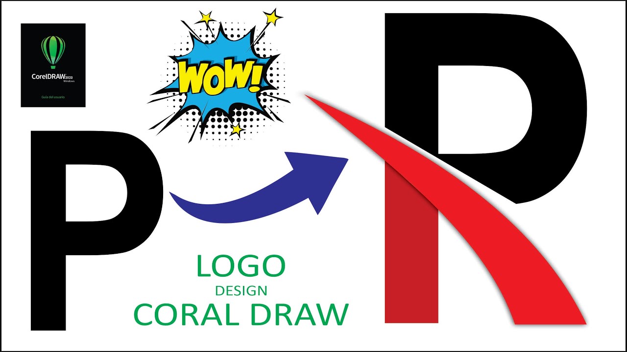 How To Make Logo Design in Coral Draw | 'R' Alphabet Logo Create Logo ...