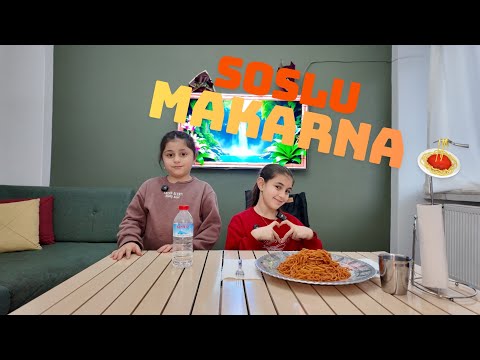 Yemek yarışması ev yapımı soslu makarna 🍝 