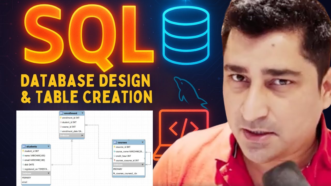 Database Design & Table Creation | SQL Masters | Euron - YouTube