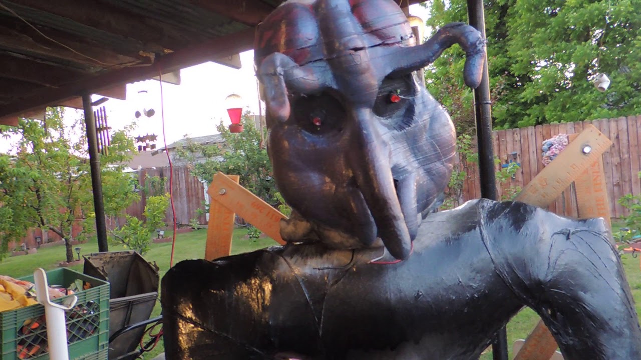 mothman animatronic update - YouTube