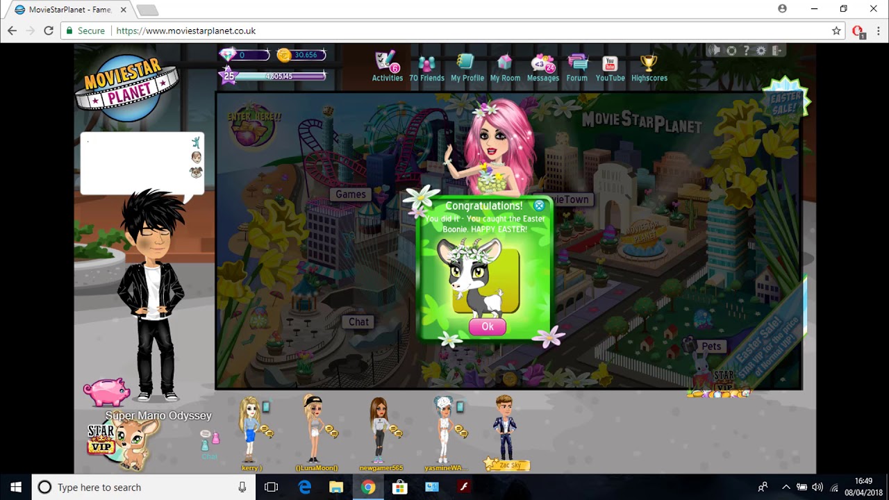 MovieStarPlanet - Winning the Easter Boonie on 9 Different Accounts ...