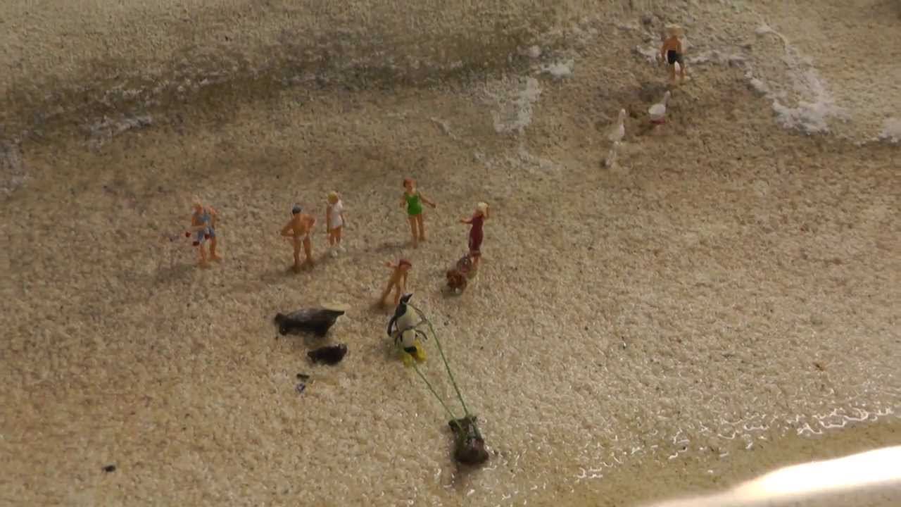 HO scale beach in Miniatur Wunderland, Hamburg, 17 JAN 2014 - YouTube