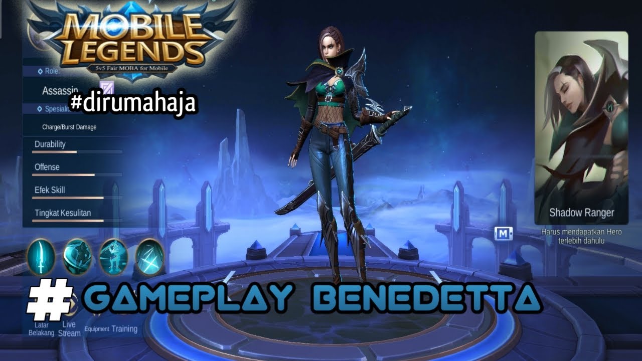Gameplay new hero Benedetta || Mobile Legend - YouTube