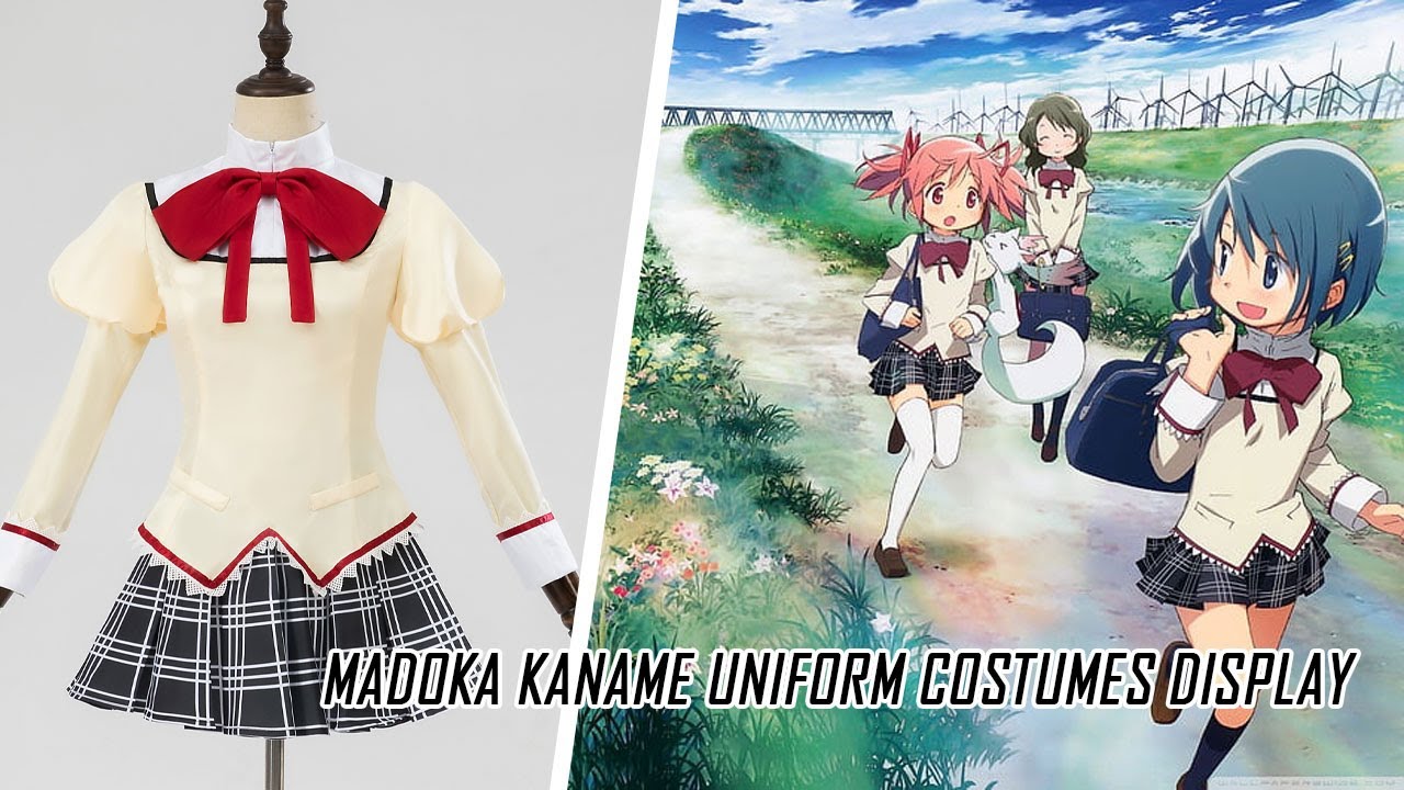 Puella Magi Madoka Magica Madoka Kaname Uniforms Cosplay Costumes Display Youtube