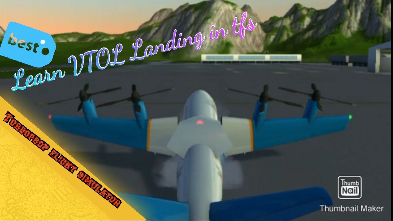 Best VTOL Landing tutorial there is - Turboprop flight simulator - YouTube