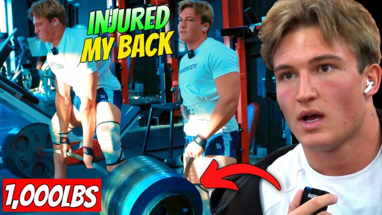 I Injured My Back Lifting 1,000LBS At 20 YO.. - YouTube