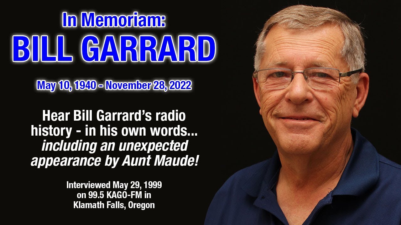 Remembering Bill Garrard (May 10, 1940 - November 28, 2022) - YouTube