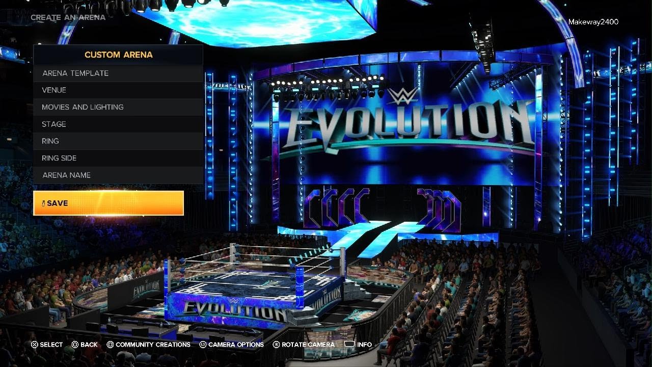 WWE 2K23 Evolution Arena - YouTube