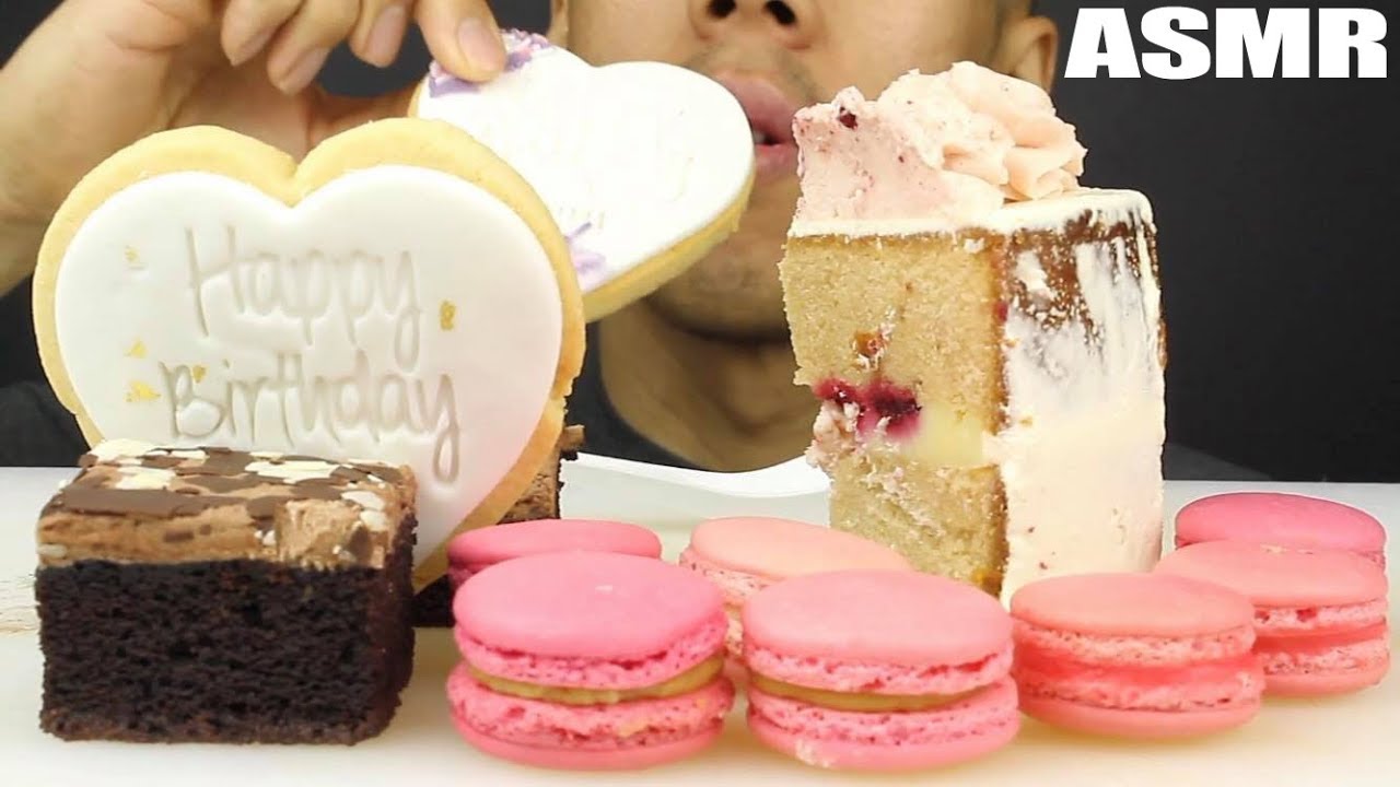 [ASMR] DESSERTS FROM MY SISTERS BIRTHDAY - YouTube