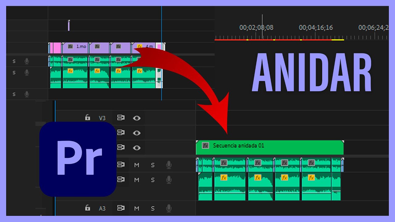 CÓMO UNIR CLIPS en PREMIERE 🔴 - ANIDAR SECUENCIAS en UNA SOLA - YouTube