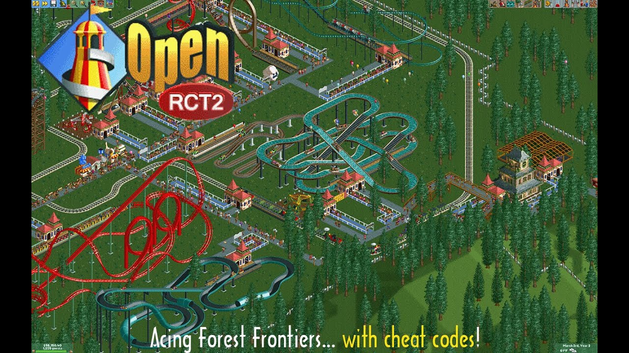 OpenRCT2: Acing Forest Frontiers... with cheat codes! - YouTube