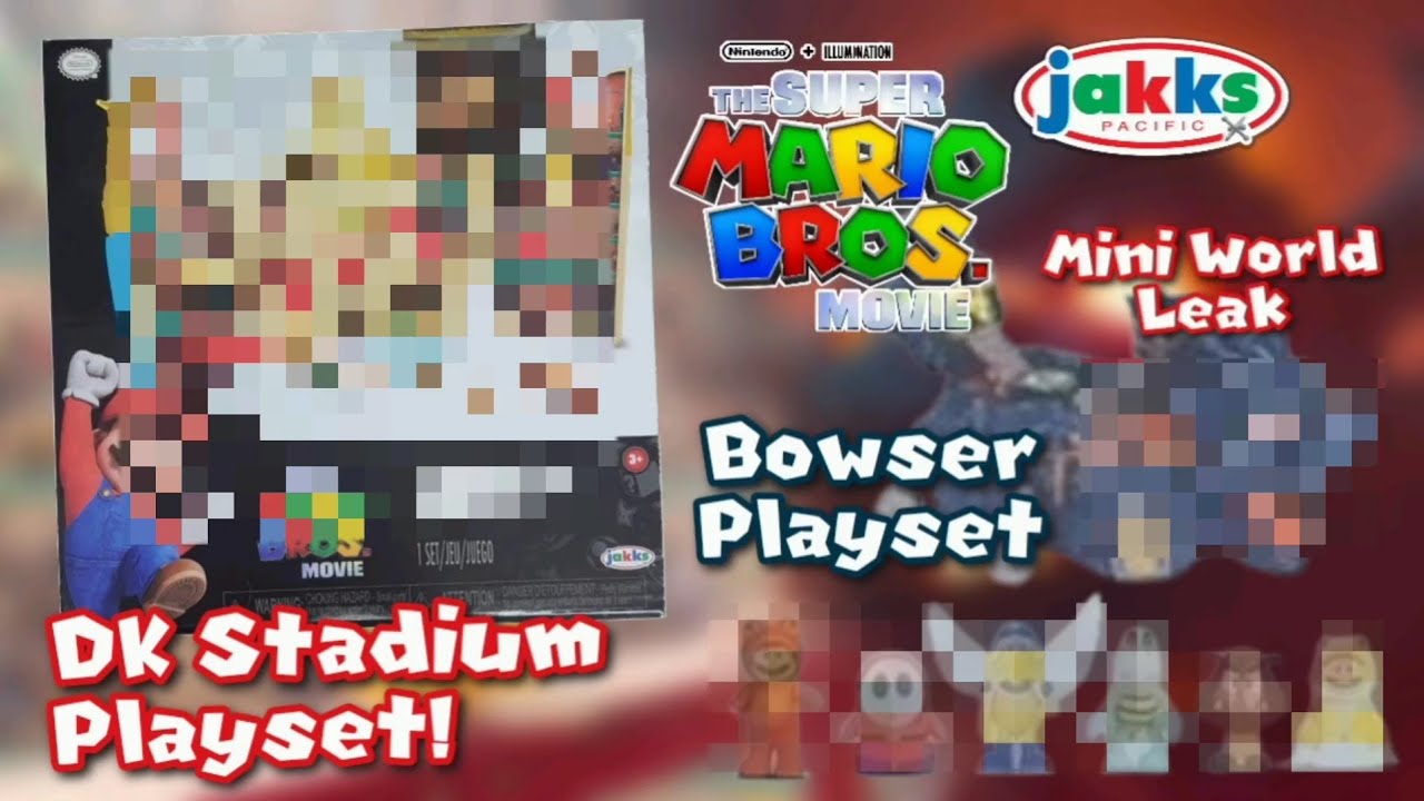 Jakks Mario Movie DK Stadium and Bowser Playsets Leaked! | Mini World ...