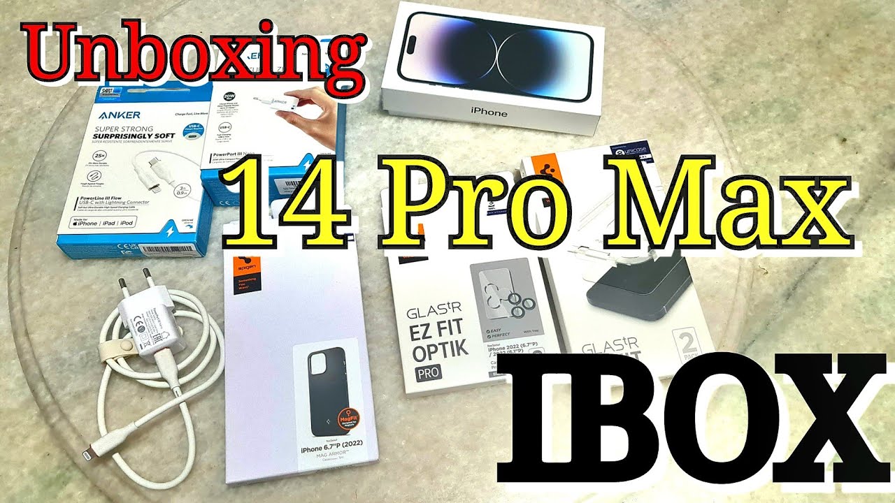 UNBOXING Iphone 14 Pro Max Space Black IBOX - YouTube