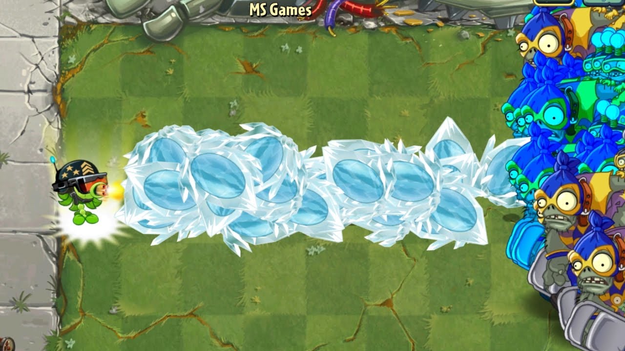 PvZ 2 Fusion - Every Plants Use Winter Melon Projectile Vs 100 Hero ...