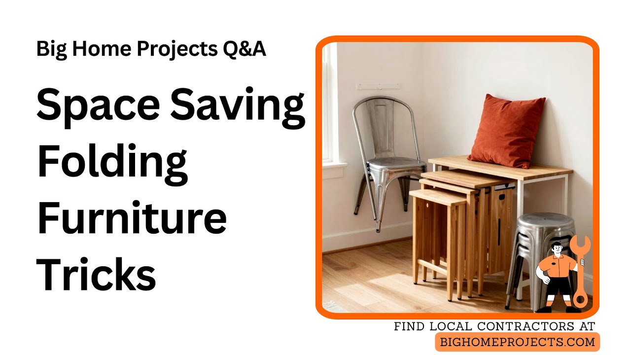 Wall Hung Folding Chairs Nesting Tables Hack - YouTube